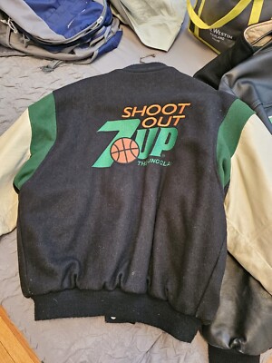 Vintage NBA 7UP Shootout Leather Jacket | eBay
