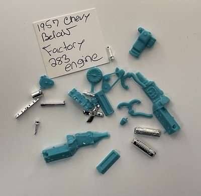 AMT 1957 Chevy Bel Air 1/25 Scale Factory 283 V8 Engine Complete Parts ...