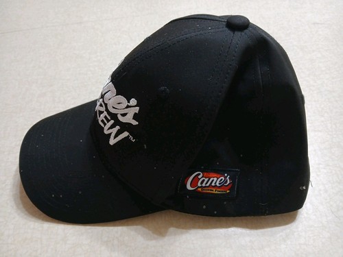 Raising Canes Crew Baseball Hat Cap Black White Embroidery One Love | eBay