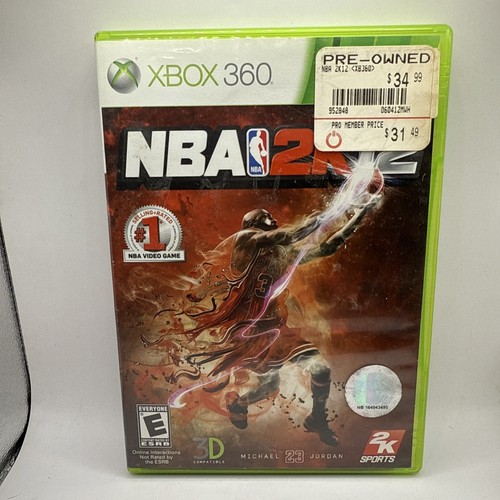 NBA 2K12 Xbox 360 CIB Video Game Michael Jordan Basketball MJ Microsoft ...