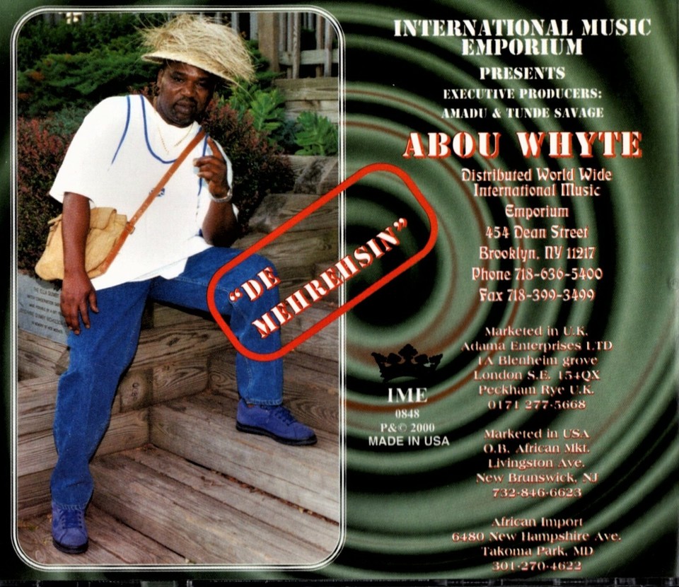 Whyte, Abou. De Mehrehsin. Sierra Leone. CD. IME 0848. Like New | eBay