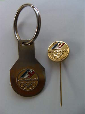 Yugoslavia National Olympic Committe 1984 Los Angeles Keychain & pin ...
