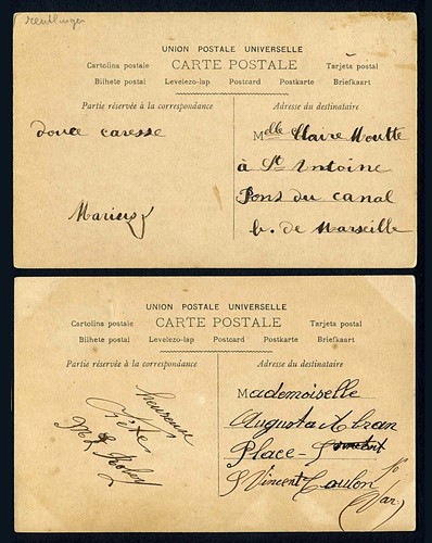 Due Cartoline Liberty primi 900 Viaggiate Con Donnine famose Dell'epoca ...