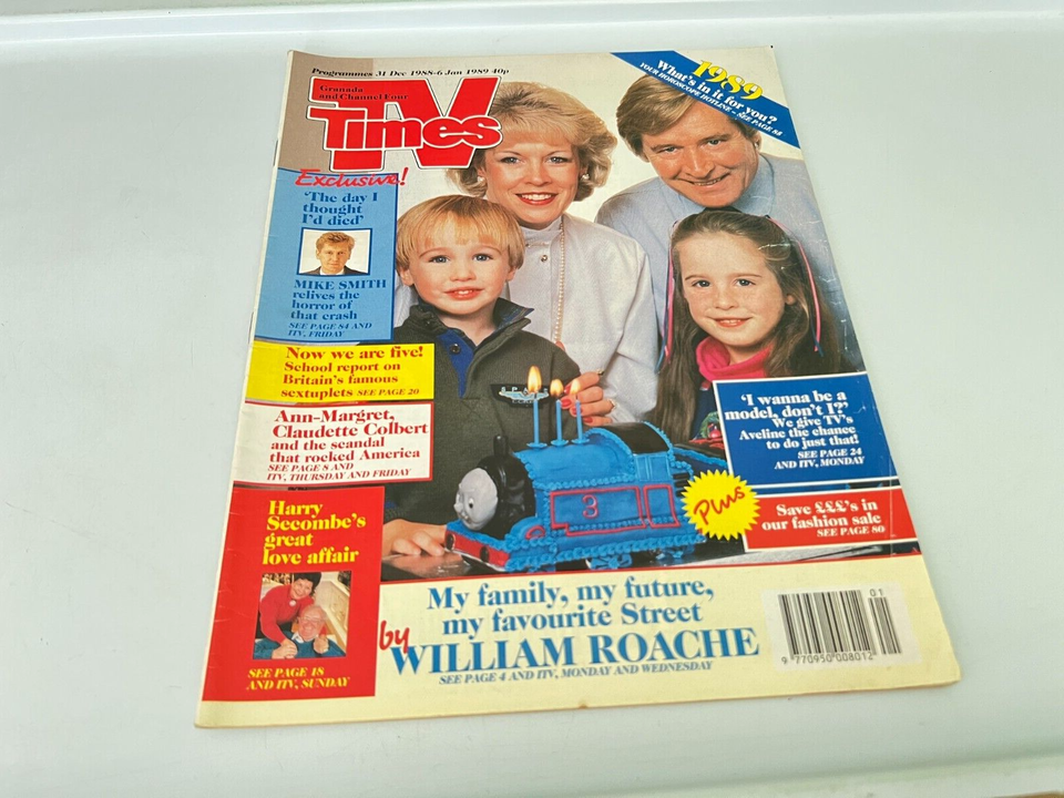 1988 TV Times 31 Dec-6 Jan William Roach ( KEN Barlow) Cover Mike Smith ...