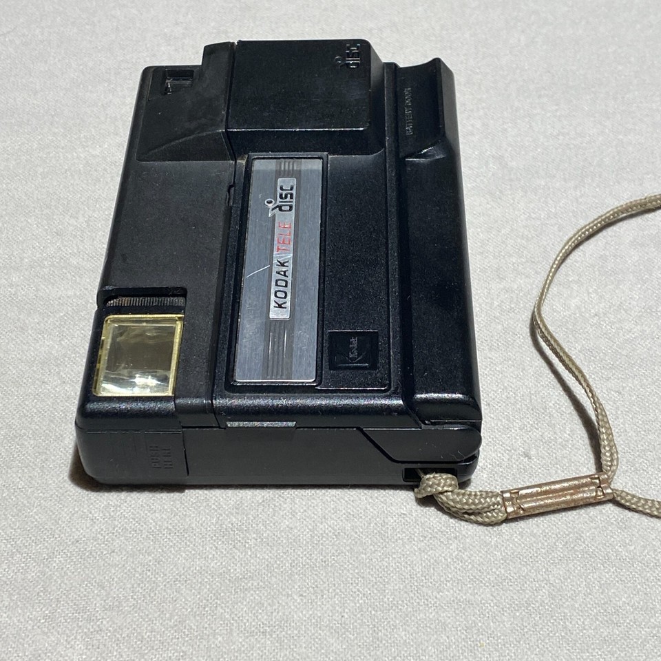 Vintage Kodak Tele Disc Camera Working Black VR/HR/Gold Flat Disk ...