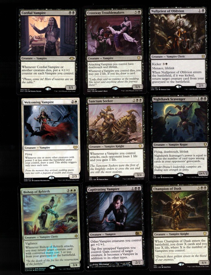 Vampires & Lifelink-100 Card Magic the Gathering Commander Deck-Rare ...