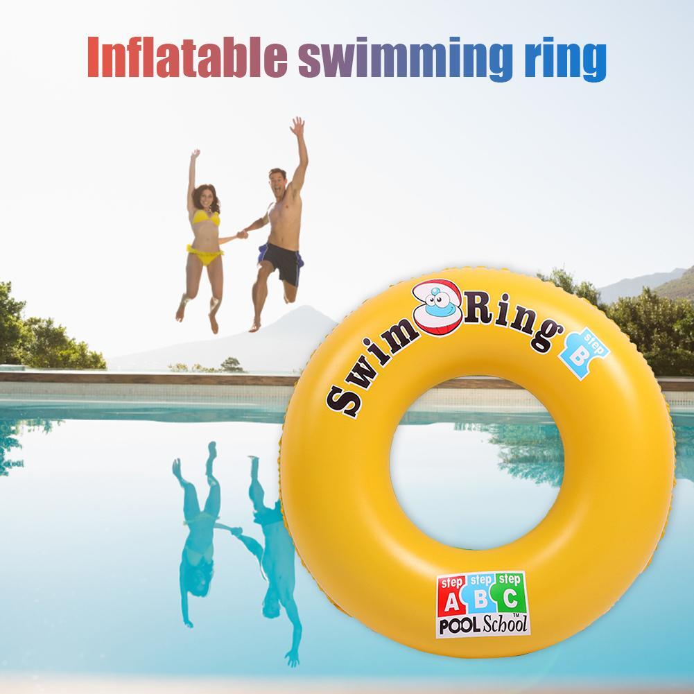 Adult Kids Letter Inflatable Swim Ring Thickened Pool Sea Float Circle ...