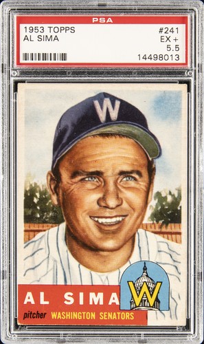 1953 Topps Baseball #241 Al Sima PSA 5.5 | eBay