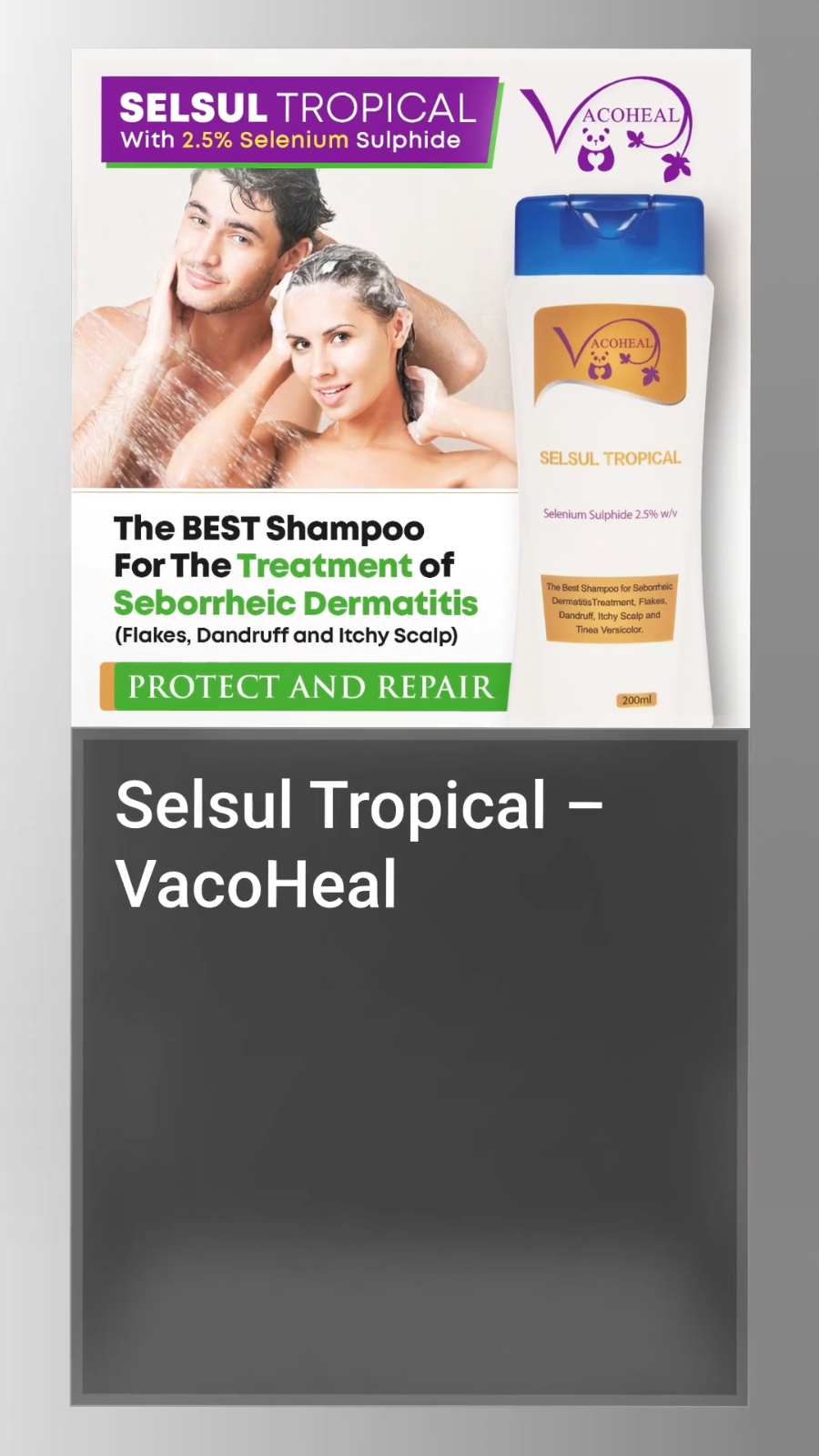 Shampoo (2.5% selenium sulphide) dandruff Seborheic Dermatitis 200ML UK ...