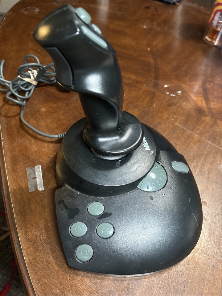 Microsoft SideWinder Precision Pro Joystick Controller PC X03-57540 No ...