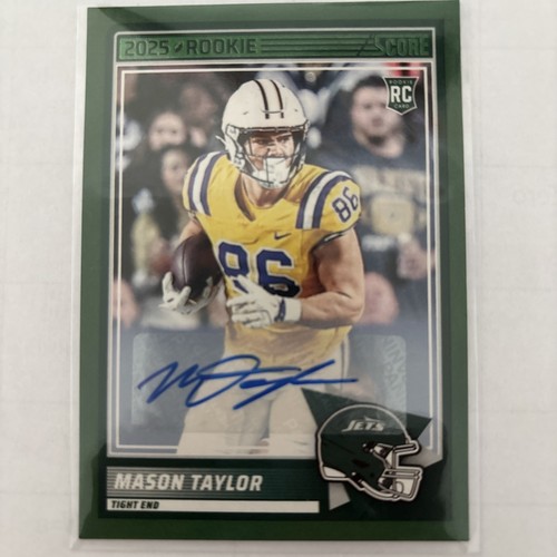 2025 Panini Rookie Autograph Mason Taylor - New York Jets (LSU Tigers ...