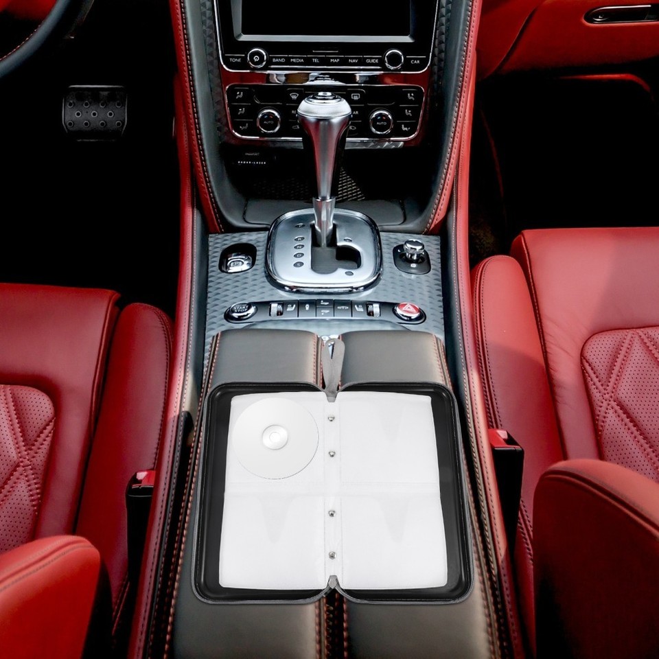 80 Capacity Disc Organizer Plastic Case Cd Storage Pouch DVD Wallet ...