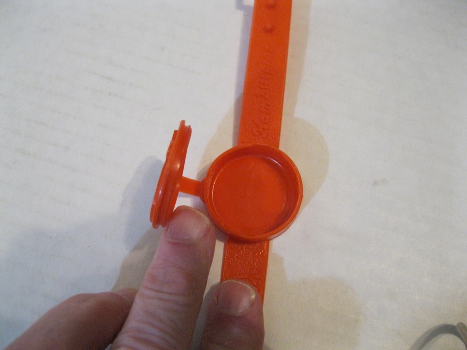 Vintage McDonald's Hamburglar Secret Stash Orange Wrist Watch Happy ...