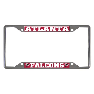 Fanmats NFL Atlanta Falcons Chrome Metal License Plate Frame | eBay