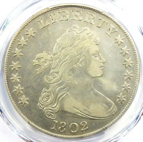 1802 Draped Bust Silver Dollar $1 Coin - Certified PCGS VF Details ...
