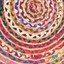 ⭐Round Chindi Rag Rug Jute & Cotton Multicolour Braided Shabby 60 90 ...