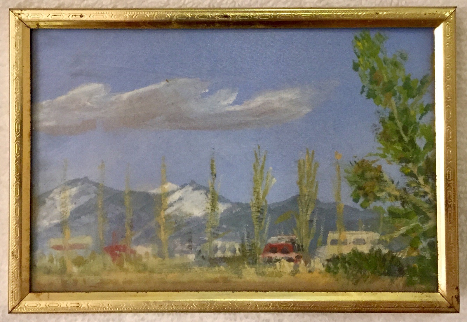 Richard A. Yoder Artist Trompe L’oeil Art Painting 4”x 6” untitled | eBay