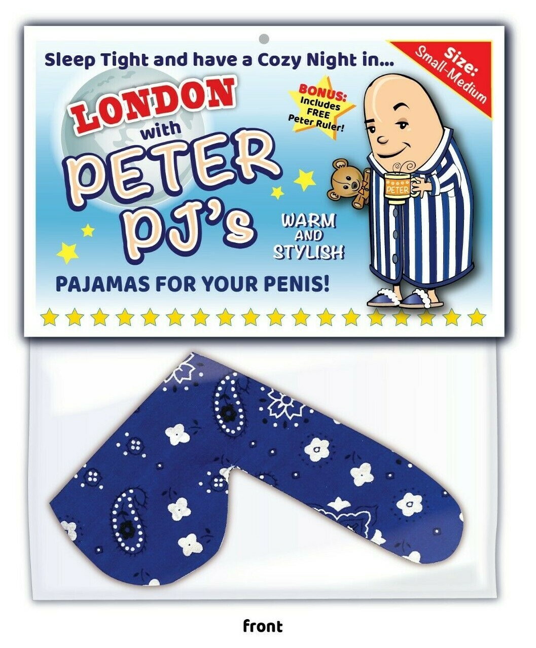 Peter PJ London England UK Willy Warmer WEINER SOCK Gag Joke Funny Gift ...