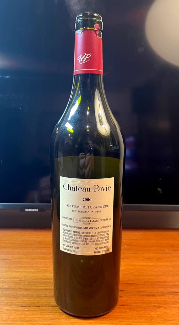 Authentic Vintage 2000 Chateau Pavie Empty 750ML Bottle | eBay