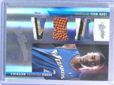 2010-11 Absolute Memorabilia Rookie Premiere Prime John Wall RC Patch ...
