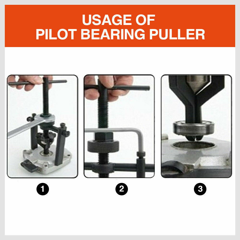 Pilot Bearing Puller 3 Jaws Bushing Gear Extractor Motorcycle Remover ...
