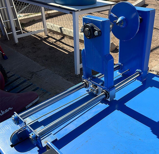 Reel-O-Matic FWR-101 High-Speed Fine Wire/Rope Respooler/Re-spooler ...