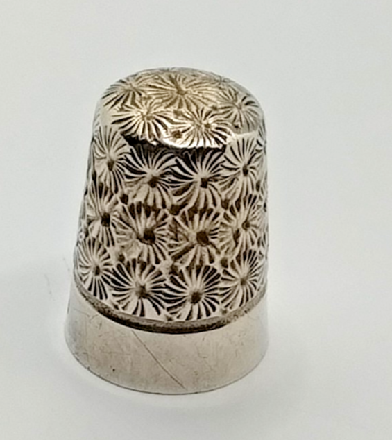 Antique Sterling Silver Thimble By Charles Horner - Number 6 - Chester ...