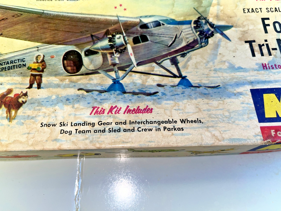 Vintage 1956 1st Issue Monogram Historic Ford Tri-Motor Kit # P-15 98 ...