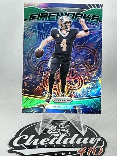 2024 Panini Prizm Derek Carr Fireworks Green Prizm #11 | eBay