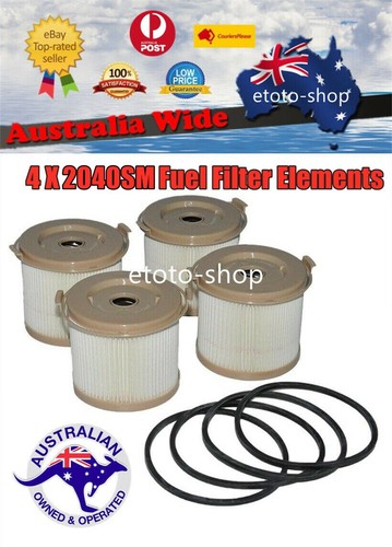 4 X Fuel Filter Water Separator Replacement Suit RACOR 900FG 2040SM 30 ...