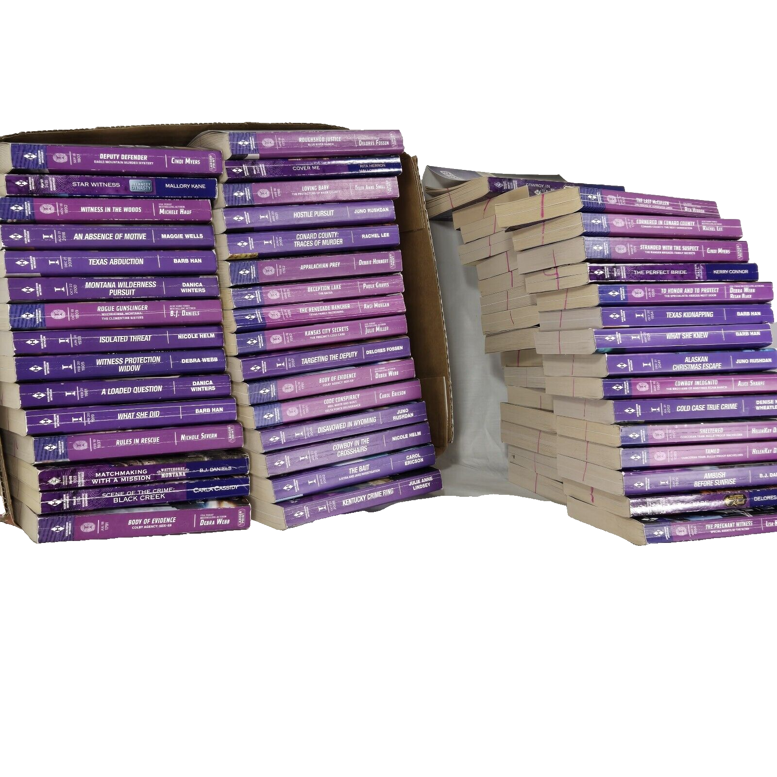Harlequin Intrigue Series Inspirational Romance Lot Of 62 Paperback ...