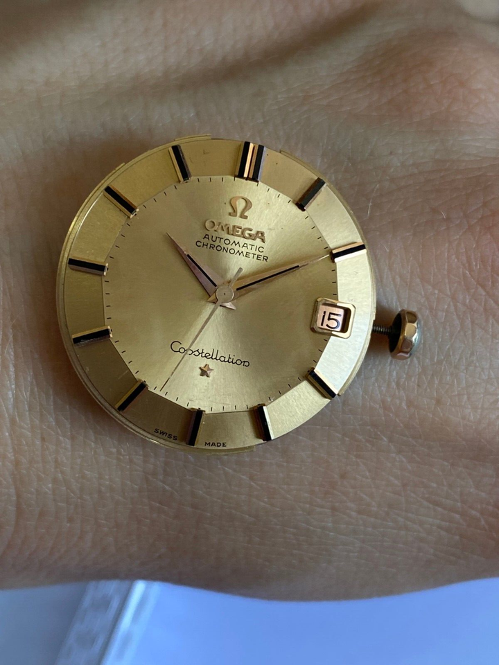 Omega Constellation Pie Pan Gold 18k Dial &Movement Automatic 561 Swiss ...