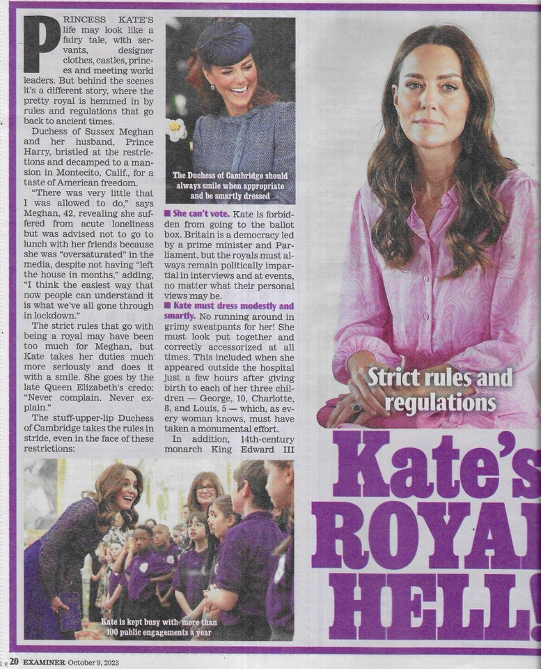 National Examiner Kate Middleton Golden Bachelor Tragic Star Childhoods ...
