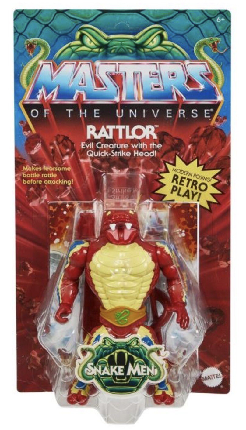 Rattlor Snake Men Figure Masters of the Universe Origins Mattel Near ...