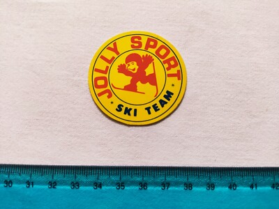 Adhesive Jolly Sport Ski Team Vintage Years 80 Old Sticker Decal ...