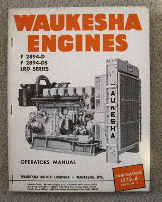 Manuals & Books - Waukesha Engines Models