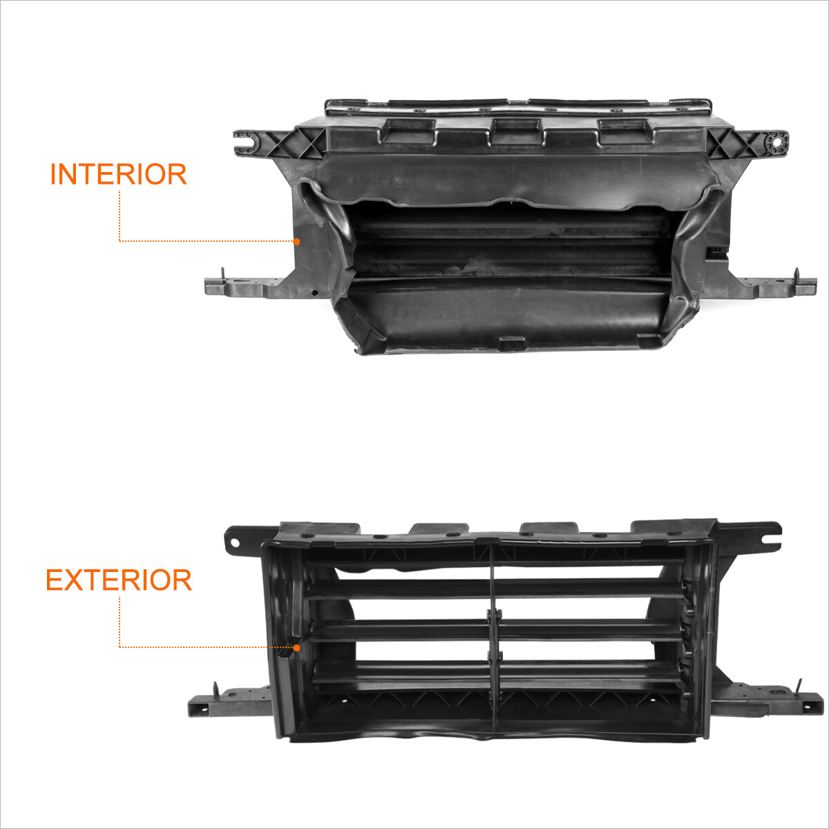 For 15-17 Ford F150 Front Lower Radiator Grille Airflow Control Louver ...