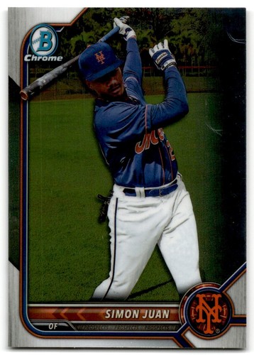 2022 Bowman Draft Baseball Chrome Simon Juan Rookie New York Mets #BDC ...