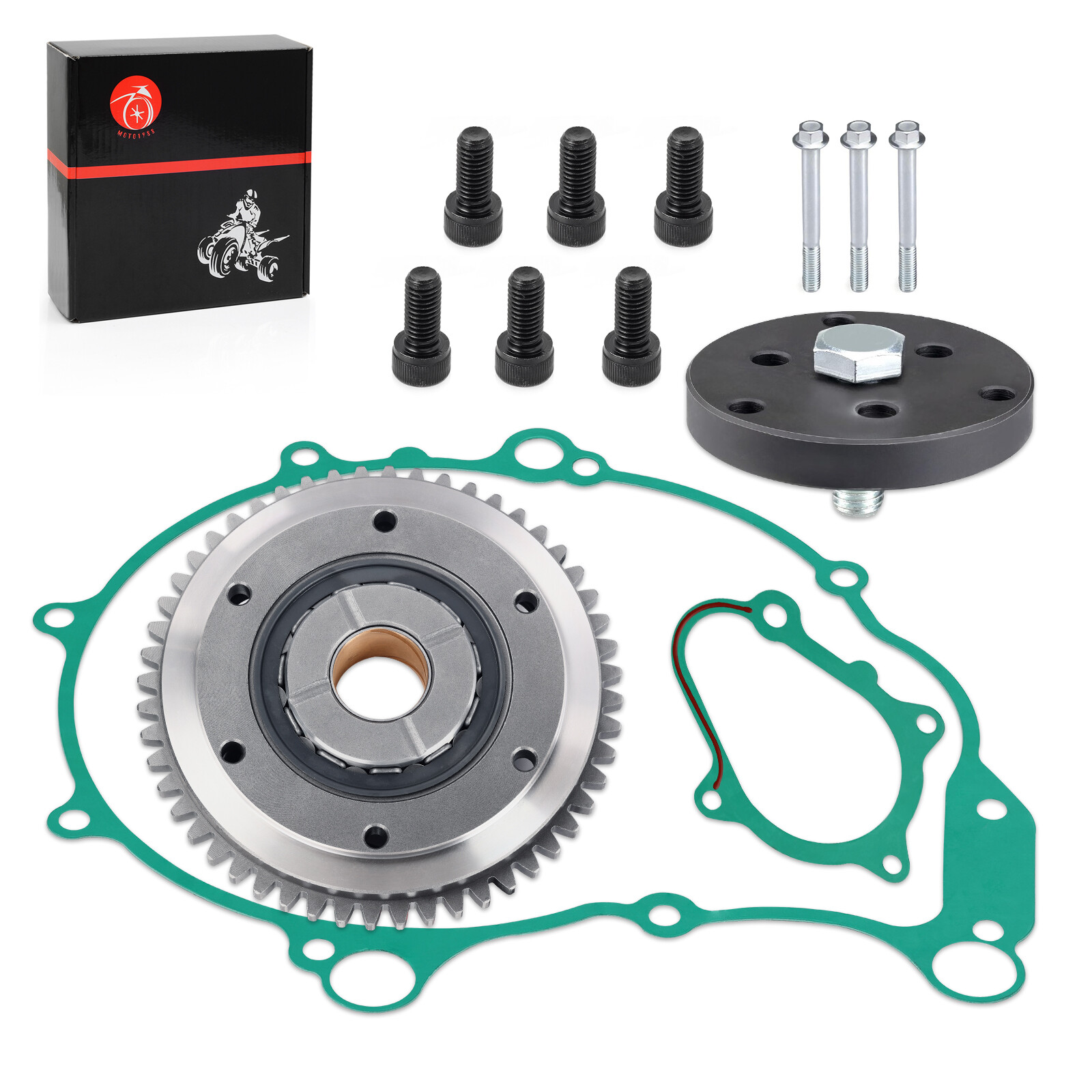 Starter Clutch Gear One Way Bearing Kit & Tool for Yamaha YFM660R ...