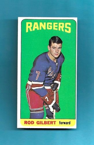 1964-65 Topps TALL BOY Card # 24 ROD GILBERT NEW YORK RANGERS STRONG ...