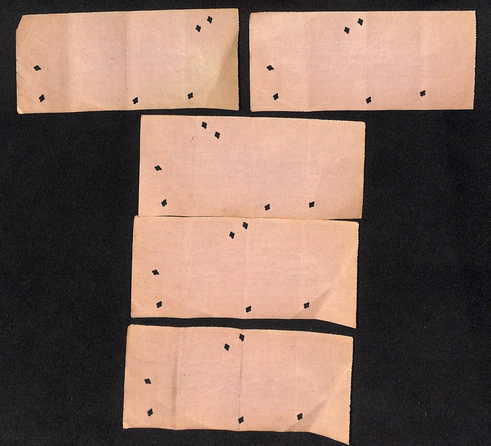 Group of 5 mostly 1917 New York & Pennsylvania Railroad NYP Ticket ...