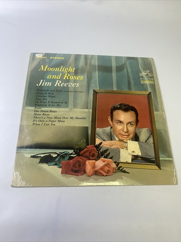 Jim Reeves Moonlight and Roses by RCA Victor Records 33rpm VINYL LP ...