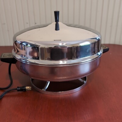 Farberware Electric Skillet 12" Frying Pan 335-A Stainless Buffet ...