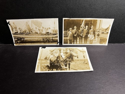 Antique Snapshot Photos Civil War Soldier Gar Veteran Parade American ...