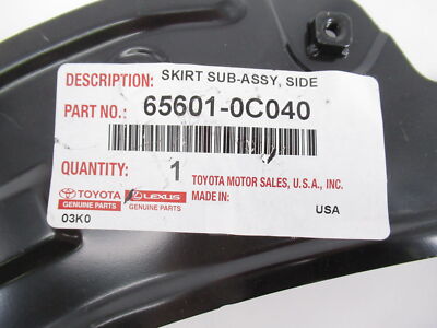 Genuine OEM Toyota 65601-0C040 Passenger Rear Quarter Splash Shield 13 ...