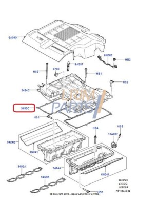 Genuine Range Rover LR4 Sport Discovery 5.0L SC INTAKE MANIFOLD GASKET ...