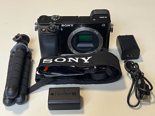Sony Alpha A6000 24.3MP Black Mirrorless Digital Camera Body ILCE-6000 ...