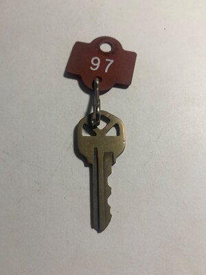 Vintage College Dorm room Hotel Motel Room Key Fob with Key #97 | eBay