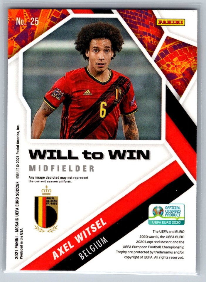 2020-21 Panini Mosaic UEFA Axel Witsel Will to Win Belgium #25 | eBay