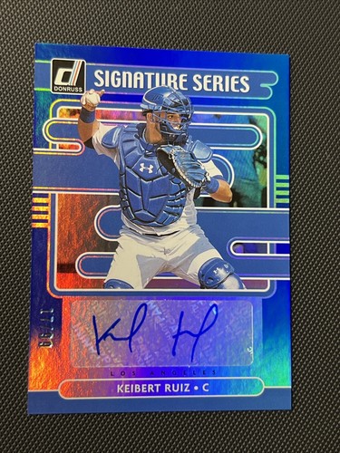 Keibert Ruiz 2021 Donruss Optic Signature Series Rookie SP Blue /99 ...